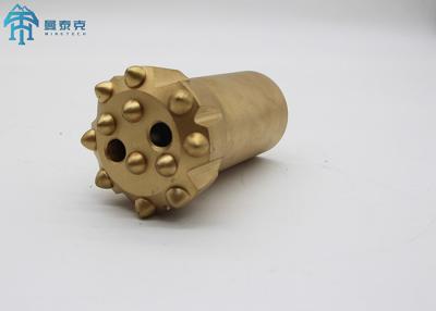 China 13 Buttons Thread Button Bit with High Wear Resistance and High Hardness for Mining and Tunneling for sale