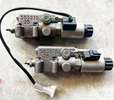 China Fan Pump Solenoid Valve 259-0907 583970 for Excavator CAT 330 336 349D C9 C13 for sale