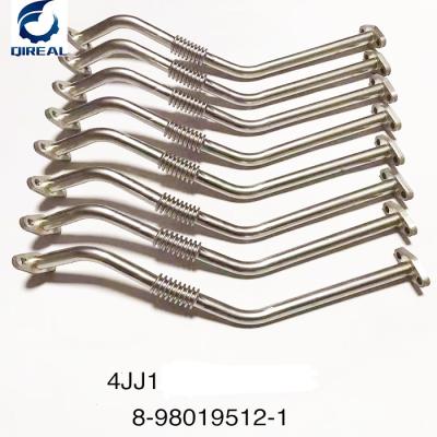 China ZX110-3 ZX120-3 4JJ1 Turbocharger Oil Return Pipe for Excavator Oil Drain Tube Line 8980195121 8-98019512-1 for sale