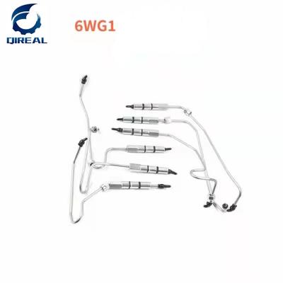 China Excavator Spar Part 6WG1 direct injection high pressure oil pipe for sale