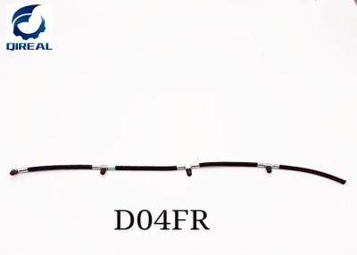 China Excavator parts fuel injector return pipe Iron for D04FR engine for sale