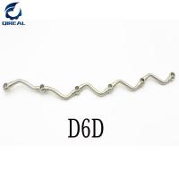 China E210B Excavator Spare Part D6D fuel injector return pipe Iron for sale