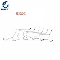 China E320C E320D Excavator Spare Parts C6.4 Engine High Pressure Oil Pipe for sale