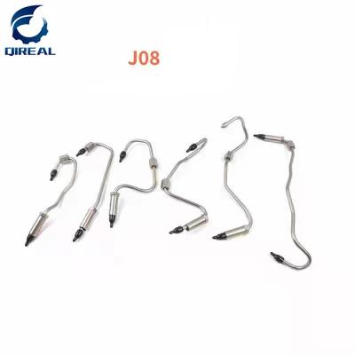 China Excavator spare parts VH237815990A /237815990 SK330-8 J08E high pressure fuel pipe for sale