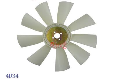 China Excavavtor spare parts 9 blade 4 holes 4D34 fan blade cooling fan for sale