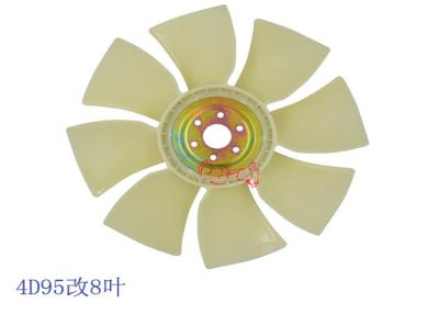 China 8 blade 6 holes Excavator PC60-5 fan for diesel engine 4D95 cooling Fan blade for sale