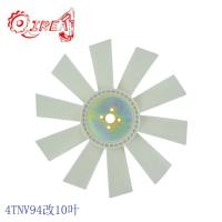 China 8 blade 4 holes 129953-44710 Fan Blade Fits For Engine 4TNV94 4TNV94L for sale