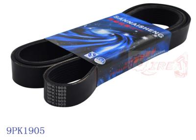 China QR Rubber Excavator Fan Belt 9PK1905 Black for sale