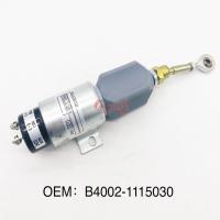 China YC4112 Excavator Spare Parts Fuel Flameout Solenoid B4002-1115030 for sale