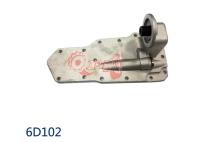 China Excavator Spare Part 6D102 6B5.9 Engine Lubriing Oil Cooler Core 3957544 3921558 3918293 3911940 3903375 390 for sale