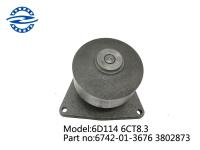 China 6D114 6CT8.3 Engine Water Pump 6742-01-3676 3802873 For R300-5 Excavator Hydraulic Parts for sale