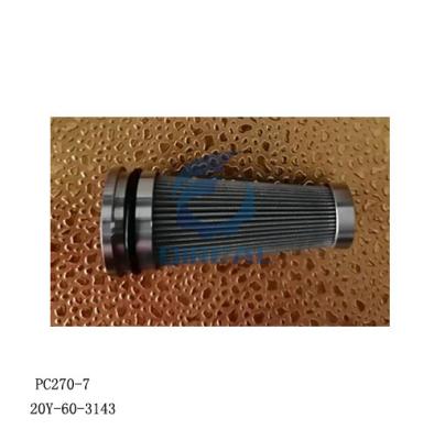 China PC270-7 Excavator Hydraulic Pump Filter 20Y-60-3143 for sale