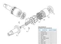 China Excavator Hydraulic Parts A8V055 /80 /170 Handok Hydraulic Pump A2F55/80/107/ 160/ 225/ 250/ 300/ 350 for sale