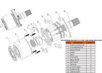China A4VSO40 A4VSO45 Hydraulic Piston Pump Spare Parts for sale