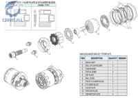 China Hydraulic Travel Motor Spare Parts PC200-6/7 PC220-7 PC120-6 PC300-6/7 HMV110/160 PC400-6 for sale