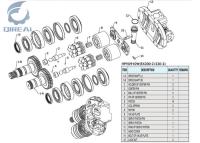 China HPVO91DW Pump Repair Parts Kit For Excavator EX200-2 220-2 for sale