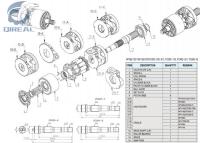 China HPVO91EW Hydraulic Pump Repair Parts For Excavator EX200-3 for sale