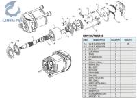 China HPVO91EW Hydraulic Pump Repair Parts For Excavator EX200-3 for sale