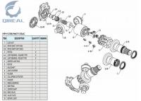 China Construction Machinery Parts HPV125B HMT125AC Travel Hydraulic Main Motor Repair Kit Spare Parts for sale