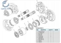 China HPV112 Hydraulic Pump Replacement Repair Parts For Excavator PC210-7K A2F107 for sale
