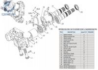 China Excavator Parts HPV050 102 105 118 135 Pump Repair Parts For Excavator EX200-5 220-5 ZAXIS200 220 230 for sale