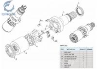 China Excavator Spare Parts HPV125A Hydraulic Pump Repair Kit for sale