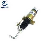 China Excavator Stop Solenoid 12V Fuel Shut off Solenoid Valve 366-07197 for sale