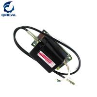China Excavator parts 24V Electric flameout controller 37B34-56010 Stop solenoid valve for sale