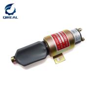 China Excavator Diesel Engine E200B E320 S6K Stop Solenoid Valve , 24V Fuel Shut Off Solenoid Valve 1751-2467 for sale