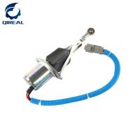 China For PC300-7  PC350-7 PC360-7 Flameout Switch 24V Fuel Shutdown Solenoid 4063712 6734-81-9141 for sale