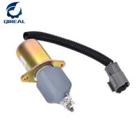 China 12V Fuel Flameout Stop Solenoid 129953-77811 Yanmar 4NTE94 Engine Hyundai Excavator Spare Parts for sale
