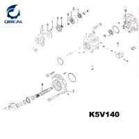 China Excavator spare parts K5V140 Hydraulic Main Pump Parts for sale