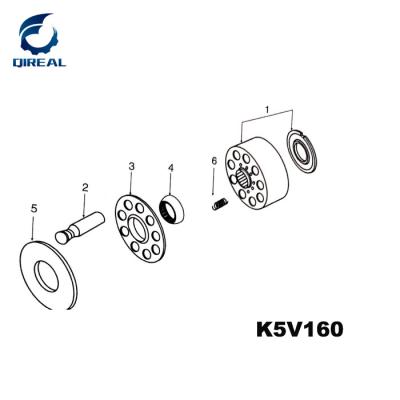 China Excavator Spare Parts  K5V160  Hydraulic Main Pump Parts for sale