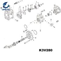 China Excavator spare parts  k3v280 hydraulic piston pump parts for sale