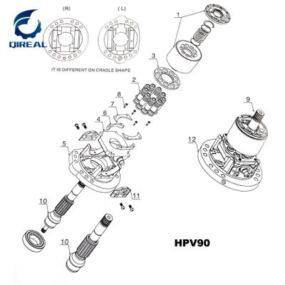 China HPV 90 (PC200-5) repair kit hydraulic piston pump engineering spare parts for sale