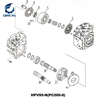 China Construction Machinery Parts HPV95 Hydraulic Pump Parts PC200-8 Pump Repair Kit for sale