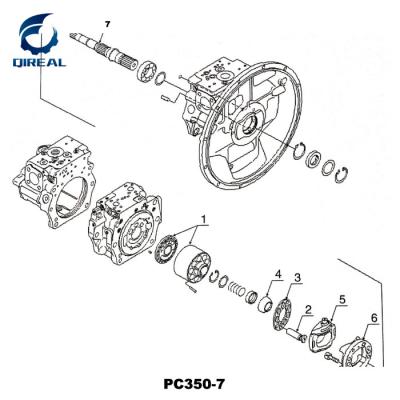 China Hydraulic Pump Parts,PC200-6,PC200-7,PC300-6,PC300-7,PC350-7 for sale