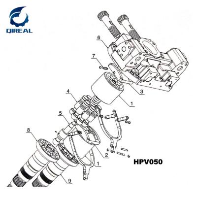 China Construction Machinery Parts Hpv050 Hydraulic Pump Spare Parts For Ex120-5 Excavator for sale