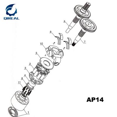 China Construction Machinery Parts  Excavator Parts AP-14 Hydraulic Main Pump Spare Parts For E325C Excavator for sale