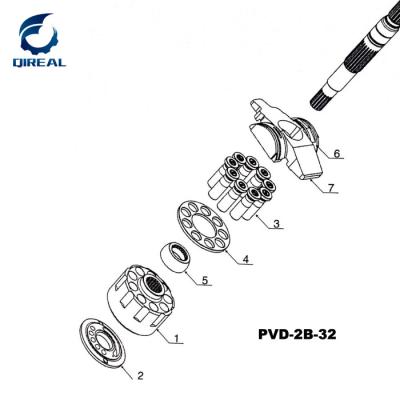 China Excavator Hydraulic Parts PVD2b32 Series Hydraulic Pump Parts for sale