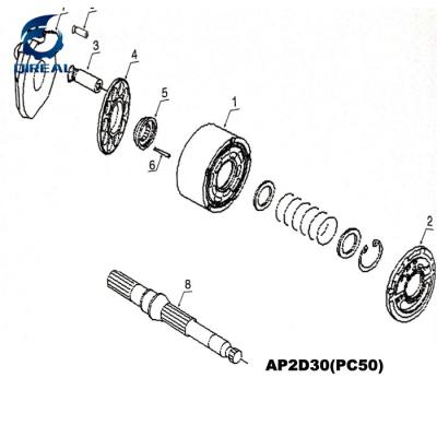 China AP2D36  Excavator Main Hydraulic Pump Spare Parts for sale