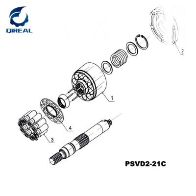 China High Quality Psvd2-21c Hydraulic Main Pump Spare Parts for sale
