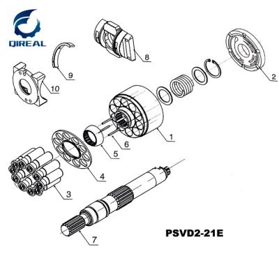 China Top Quality Psvd2-21e Hydraulic Piston Pump Spares Parts for sale