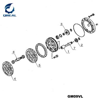China High quality GM06VL GM07VA GM09VL GM18VL Excavator Travel Motor Parts for sale