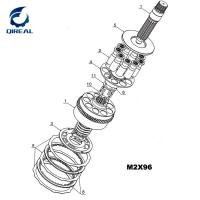 China Hydraulic Swing Motor Parts M2X96 M2X120 M2X150 For EX200-2 EX200-5 EX400 Excavator for sale