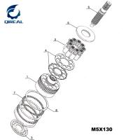 China M2X146 (EX200-5) M2X150 / 170 (EX400)  Excavator Swing Motor Parts for sale