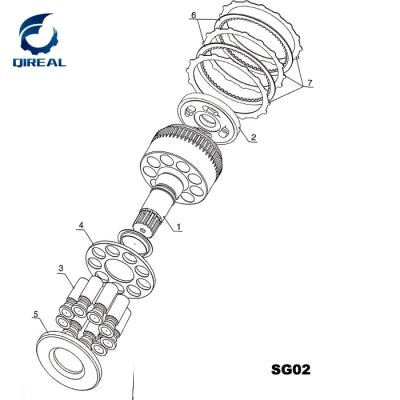 China Hydraulic Swing Motor Parts SG02 SG04 SG08 SG12 SG20 SG025 for sale