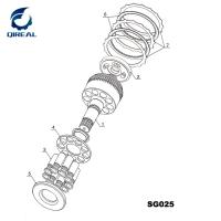 China SG08 SG04 SG025 Excavator Hydraulic Swing Motor Parts for sale
