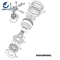 China SG08 SG04 SG025 Excavator Hydraulic Swing Motor Parts for sale
