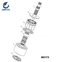 China SG08 SG04 SG025 Excavator Hydraulic Swing Motor Parts for sale